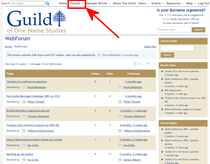 New Guild “WebForum”